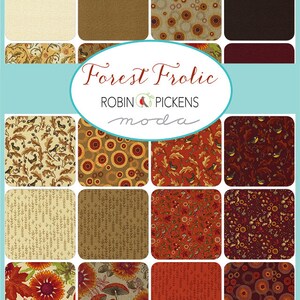 Moda FOREST FROLIC Quilt Fabric By-the-1/2-yard by Robin Pickens 48744 ...