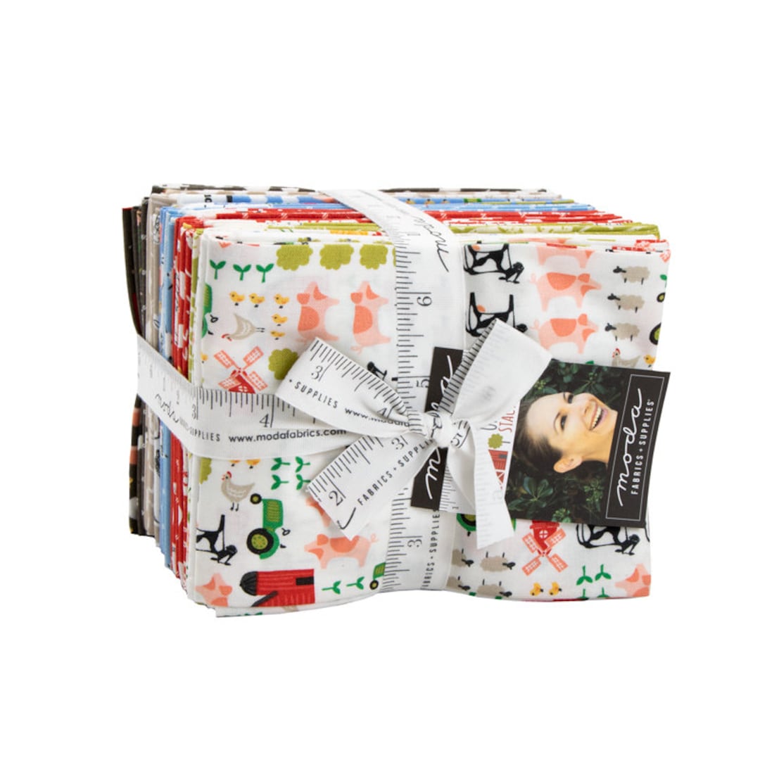 Moda ON THE FARM 28 Quilt Fabric Fat Quarter Bundle 20700AB - by Stacy ...