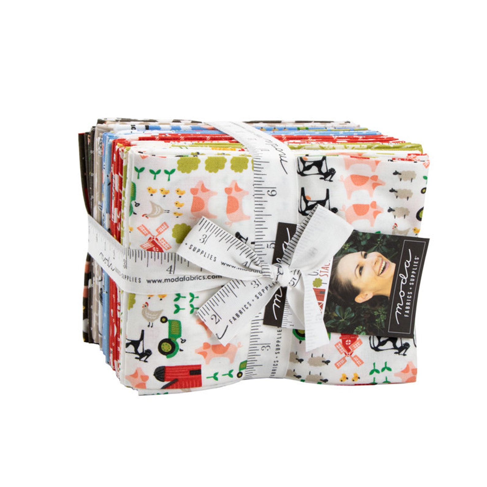 Moda ON THE FARM 28 Quilt Fabric Fat Quarter Bundle 20700AB - by Stacy ...