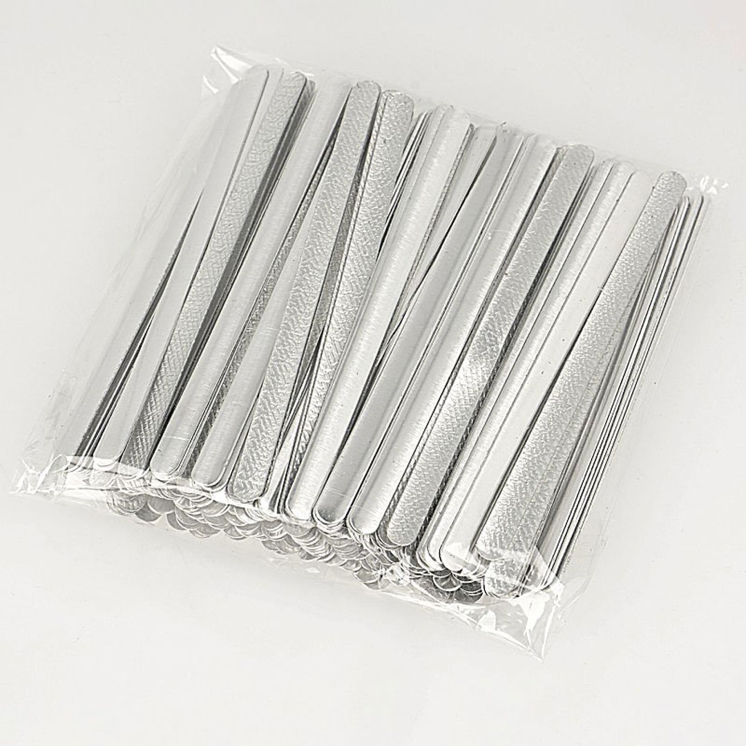 Nose Bars - 200 Count Flat Aluminum Bar Strip Straps Nose Bridge Band ...