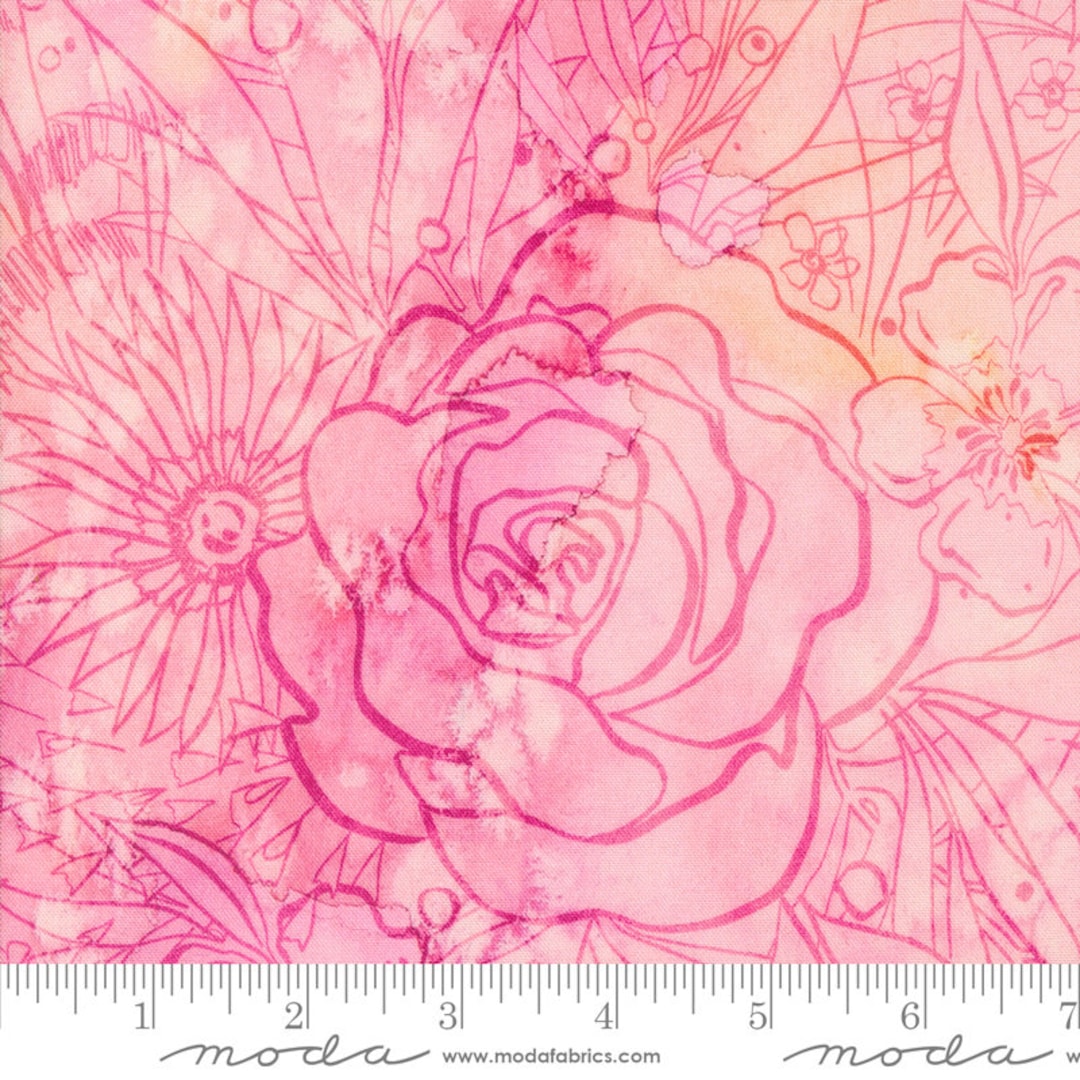 Moda COMING UP ROSES Quilt Fabric By-the-1/2-yard by Create Joy Project ...