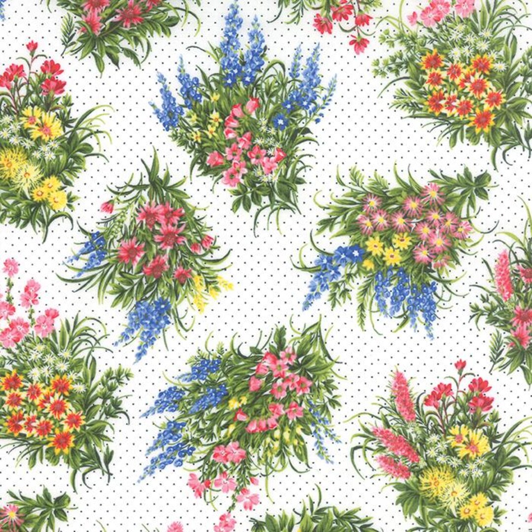 Moda WILDFLOWERS Quilt Fabric Fat Quarter by Sentimental Studios ...