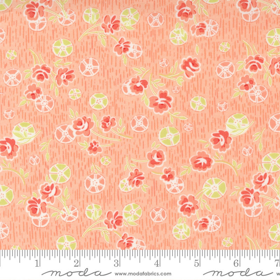 Moda STRAWBERRIES AND RHUBARB Quilt Fabric By-the-1/2-yard by Fig Tree ...
