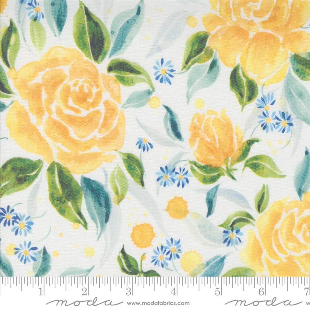 Moda SUNSHINE and BLUE SKIES Quilt Fabric By-the-1/2-yard by Create Joy ...