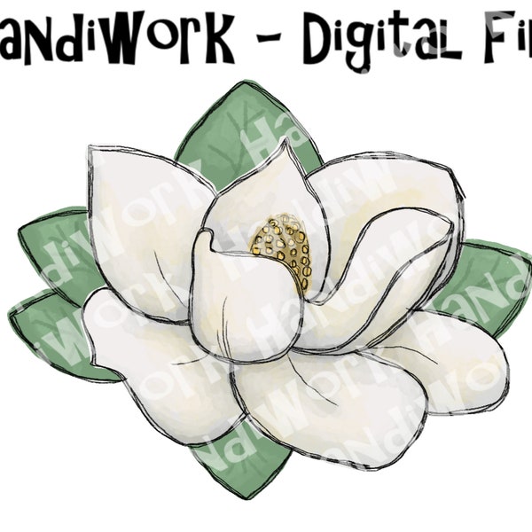 Magnolia Flower Quote - Etsy
