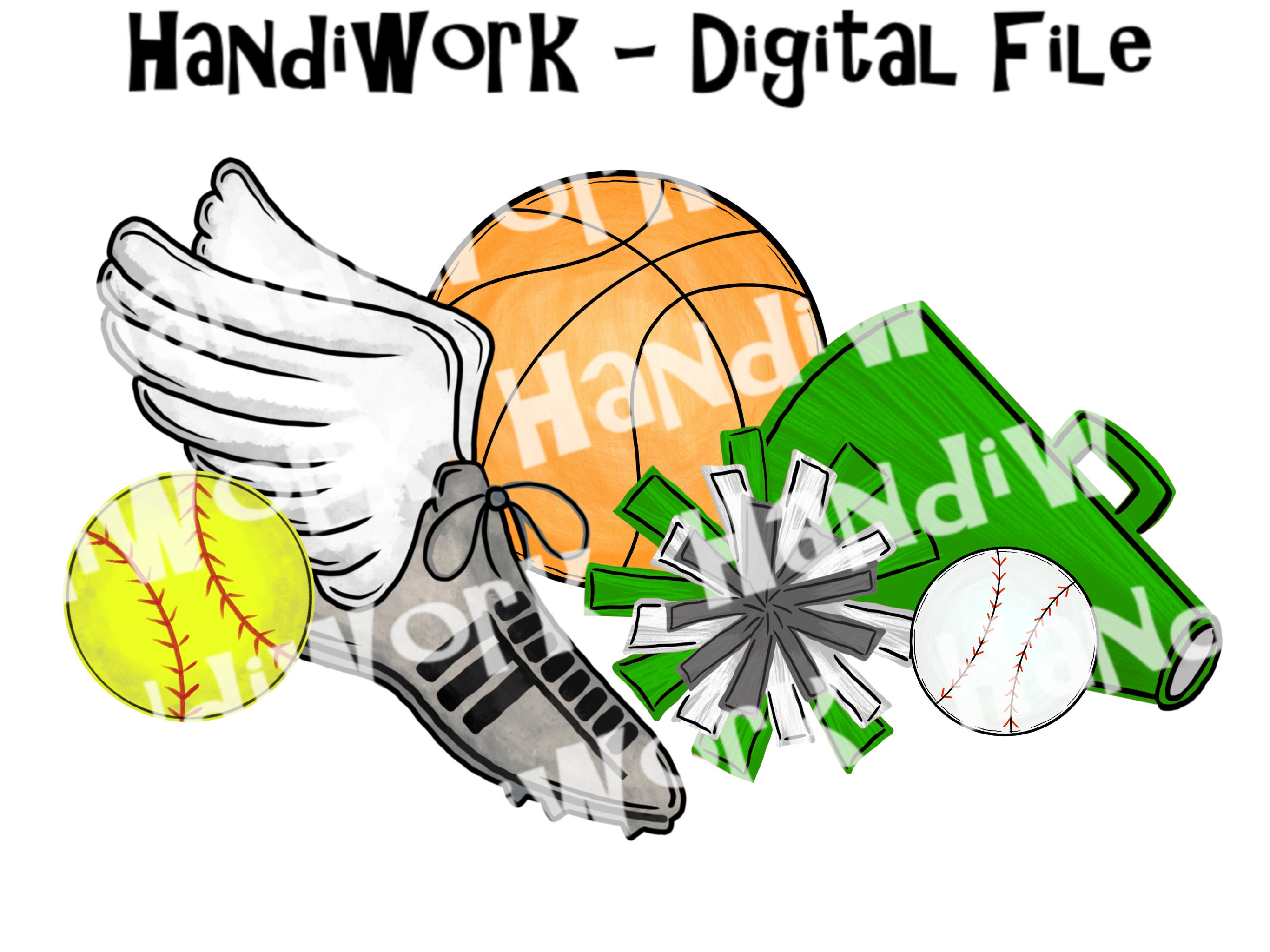 Girls Sports Logos Clip Art