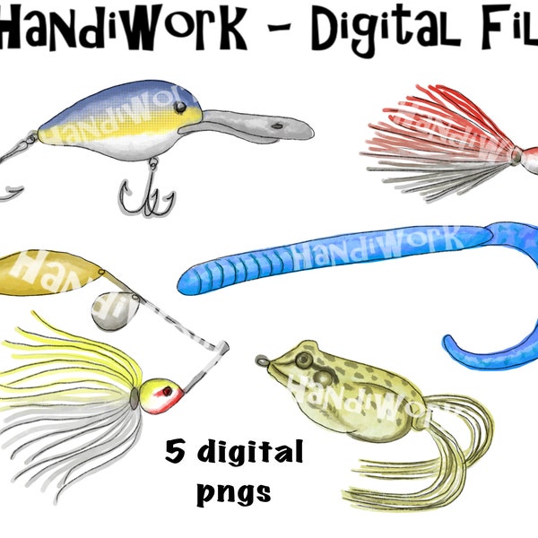 Hand Painted Fishing Lures - Etsy