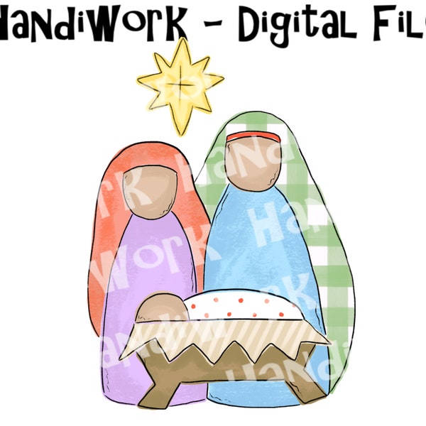 Simple Nativity - Etsy