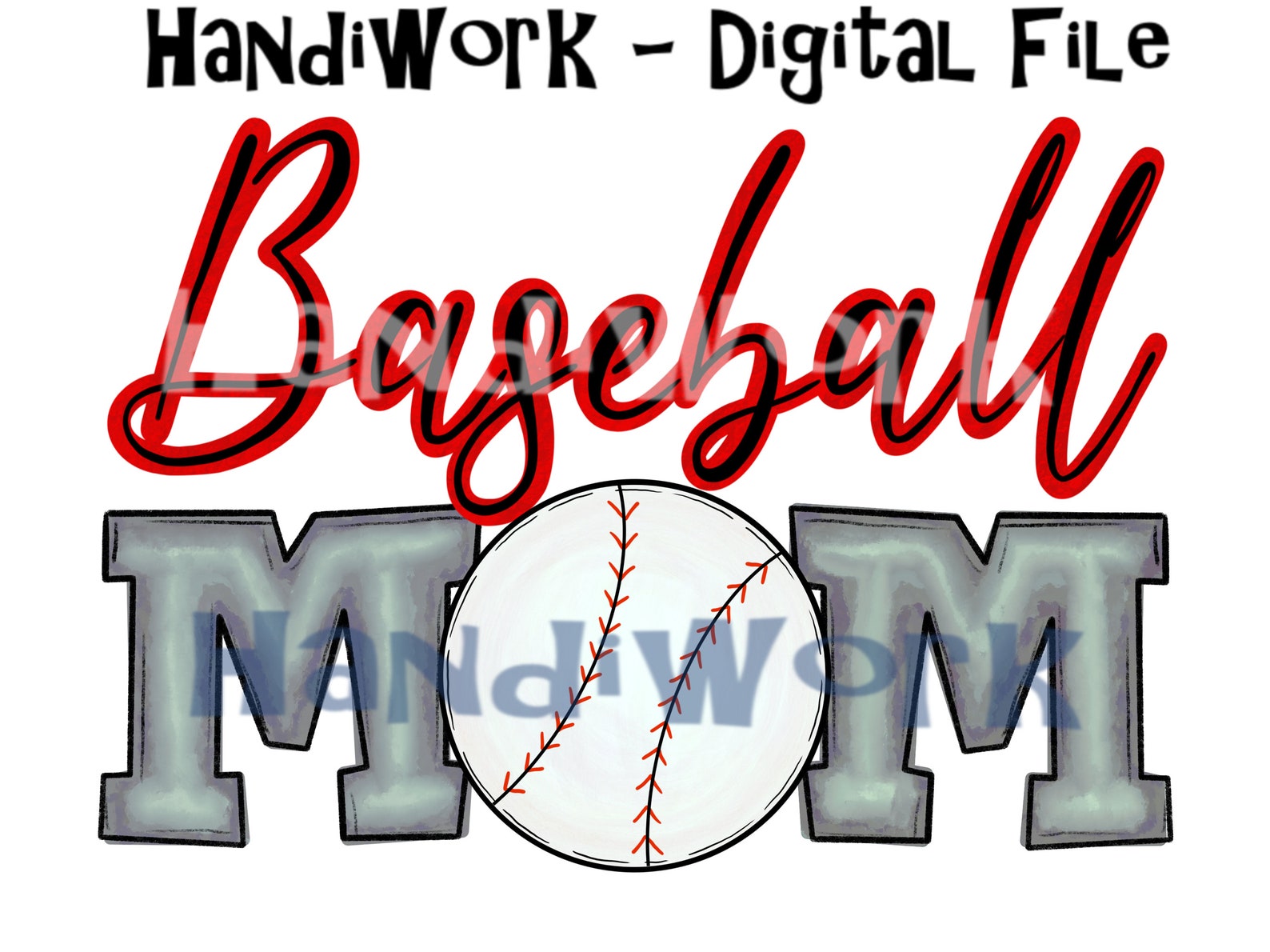 Baseball Mom Script Png Design Baseball Mom Shirt Png File - Etsy