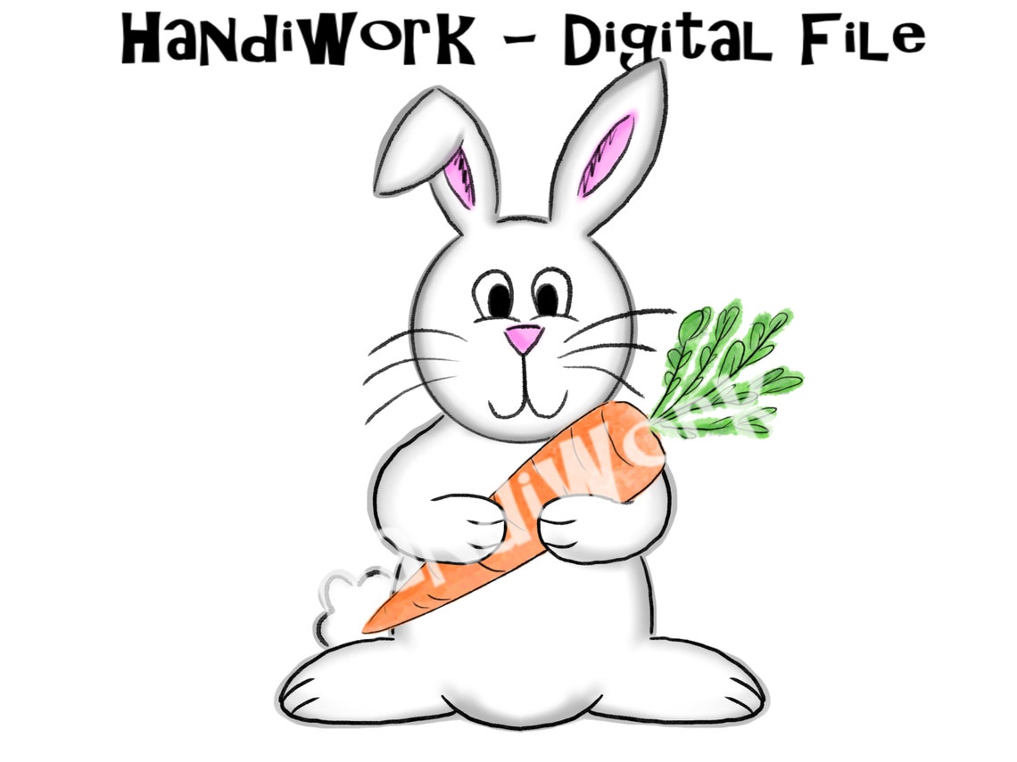 Boy Easter Bunny Watercolor PNG File Easter Bunny With Eggs - Etsy