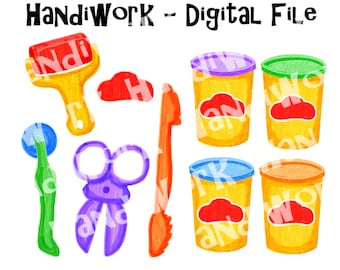 Play Dough Clip Art - Etsy