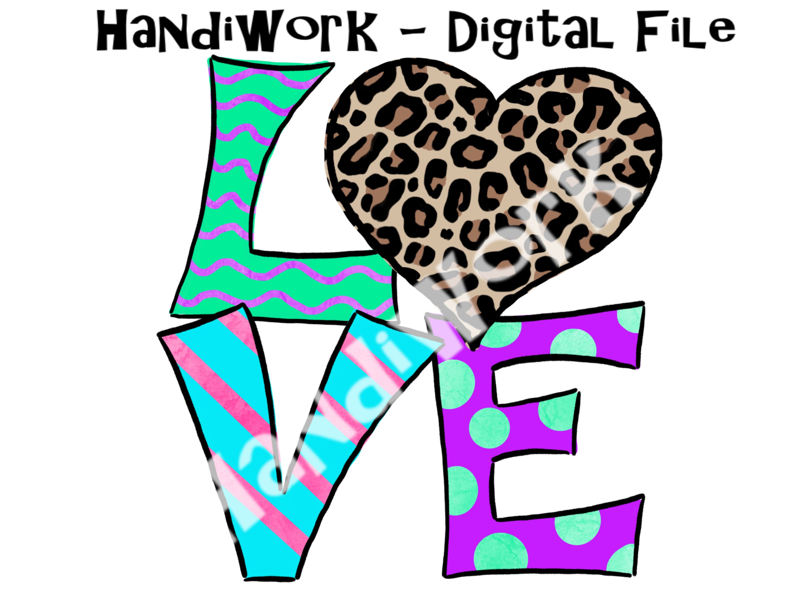 Love With Cheetah Heart PNG File, Cheetah Hearts Love Design ...