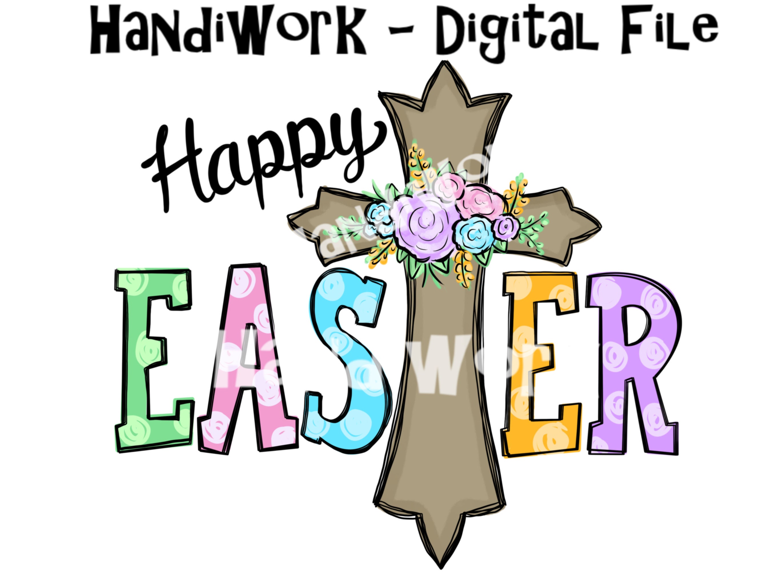 Happy Easter Religious Clip Art