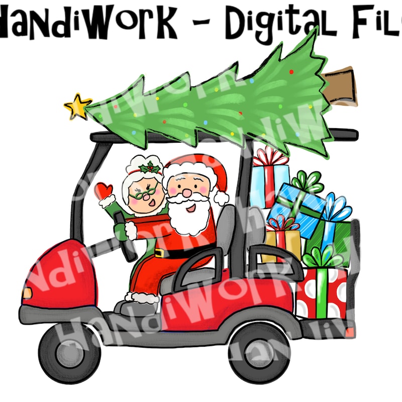 Christmas Golf Cart Decor - Etsy