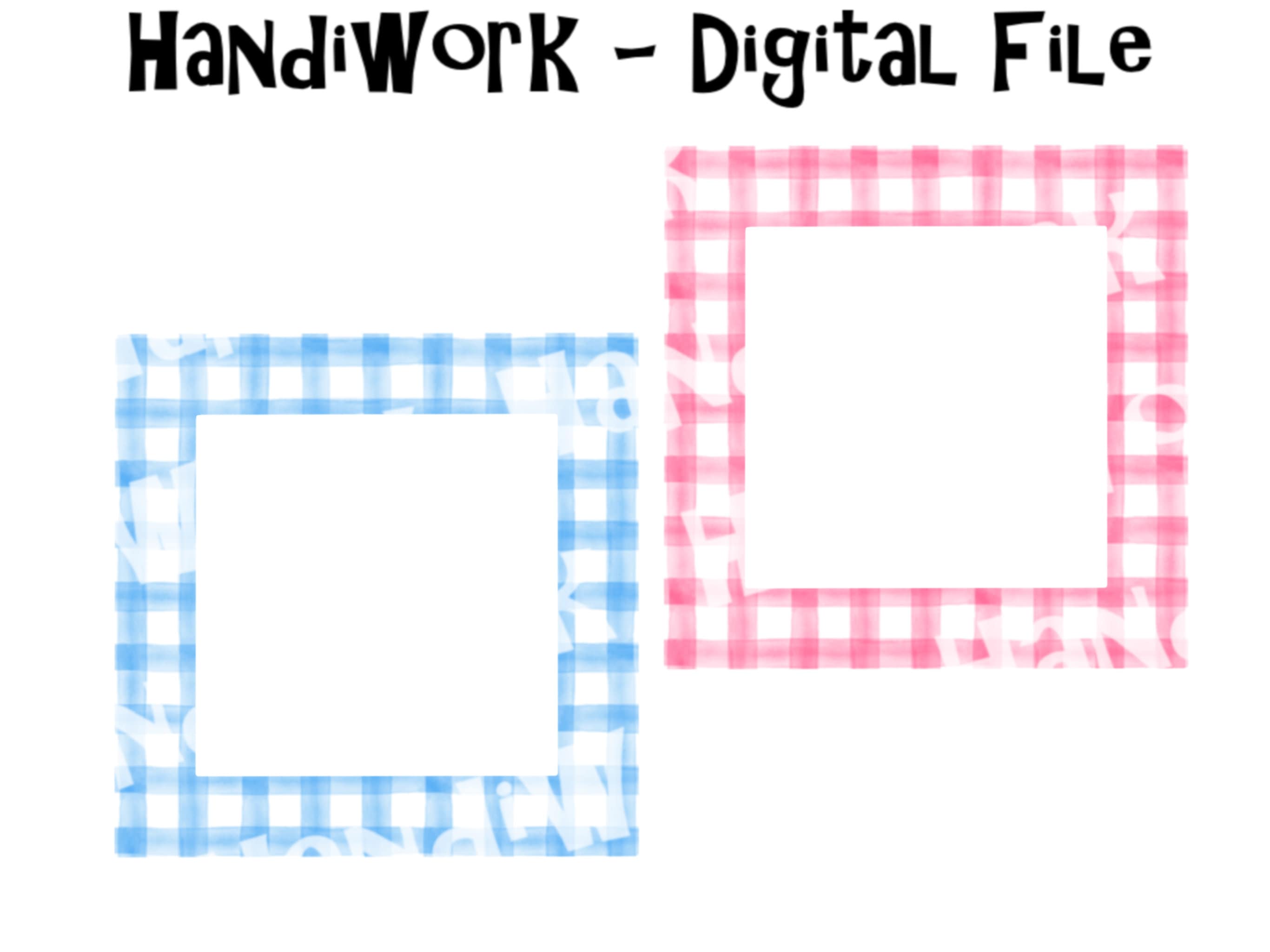 Blue Checkered Border