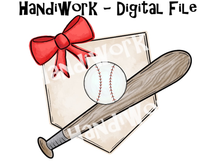 Girly Baseball With Bat PNG File, Watercolor Girl Baseball Design, Girl ...