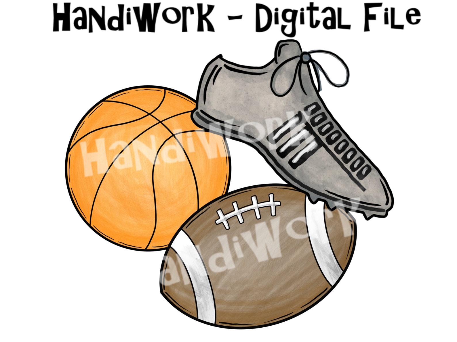 Football Basketball and Track Png Design Sports Trio Design - Etsy