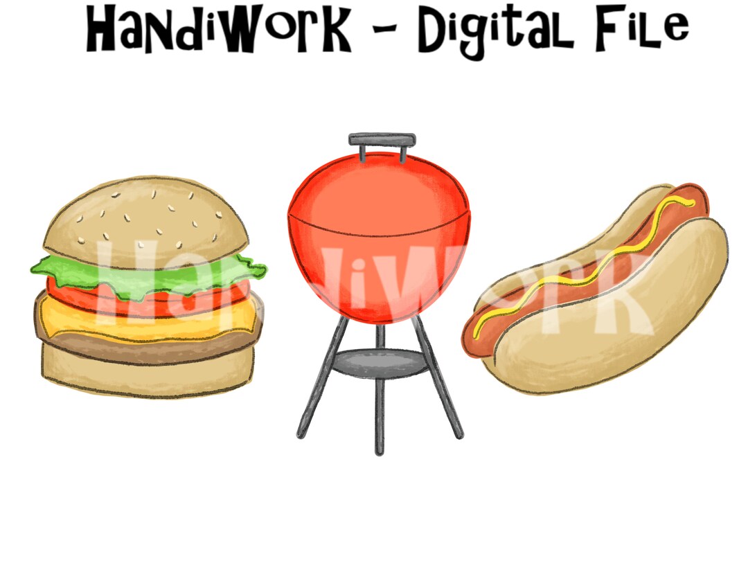 Summer Cookout Trio Design Png, Summer Grilling Trio Sublimation ...
