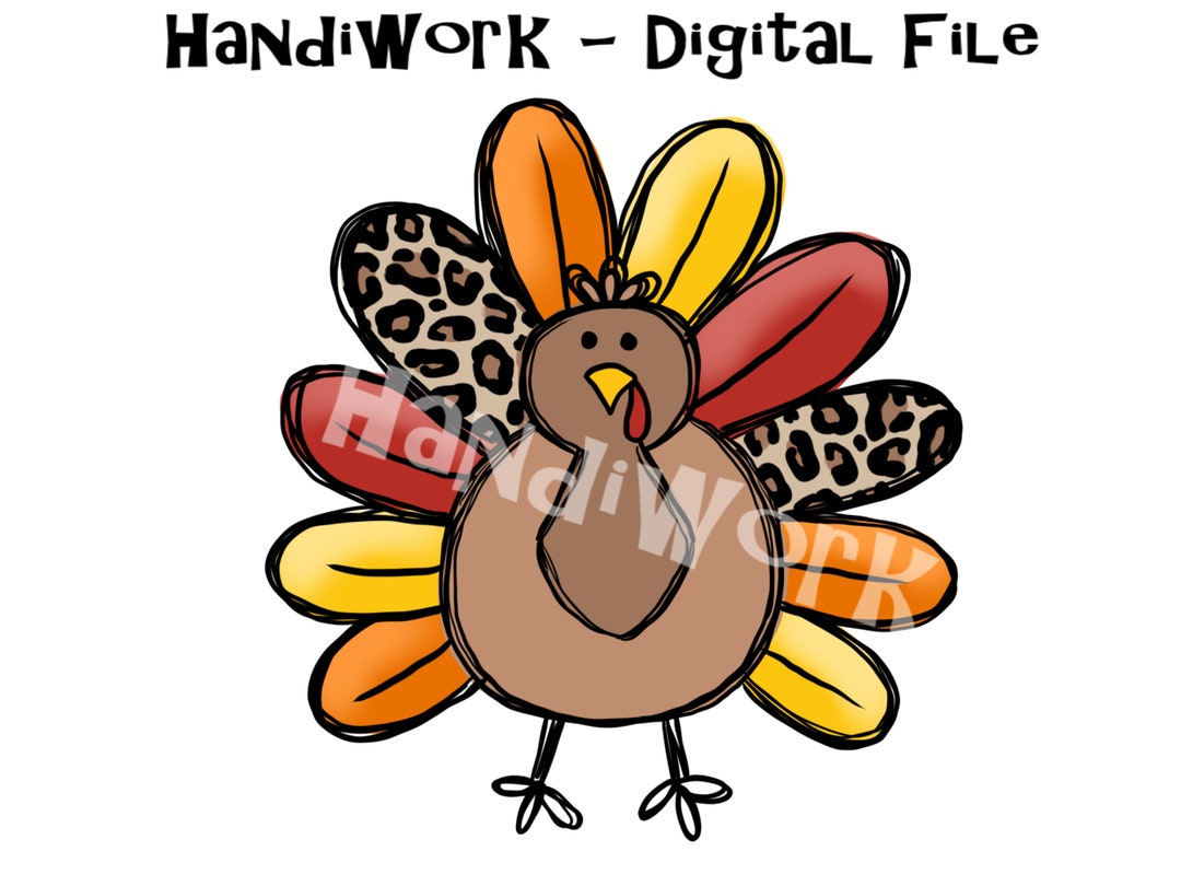 Cheetah Turkey PNG File, Cute Cheetah Turkey, Watercolor Cheetah Turkey ...