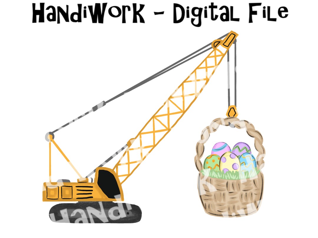 Crane Holding Easter Basket Png Design, Little Boys Easter Crane Design ...