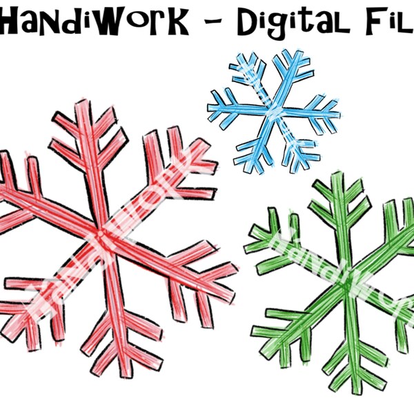 Snowflake Clip Art - Etsy
