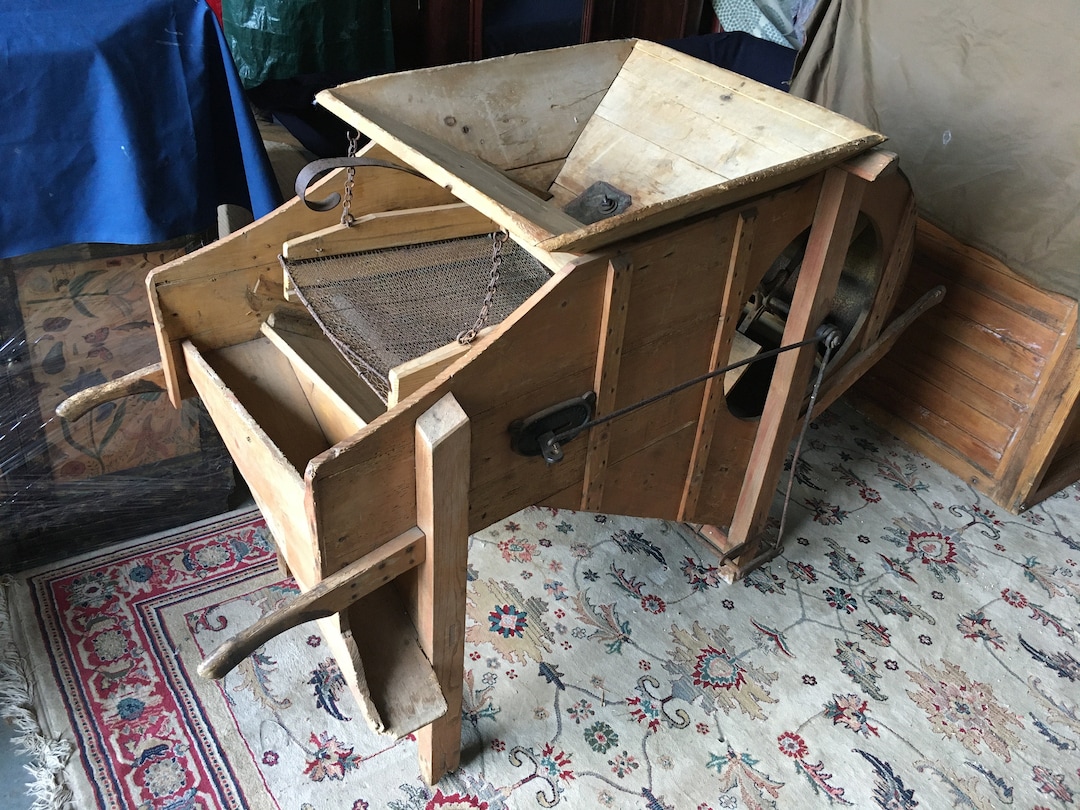 Old Winnowing Machine, Rustic French Brewery Barley Thresher, Shop ...