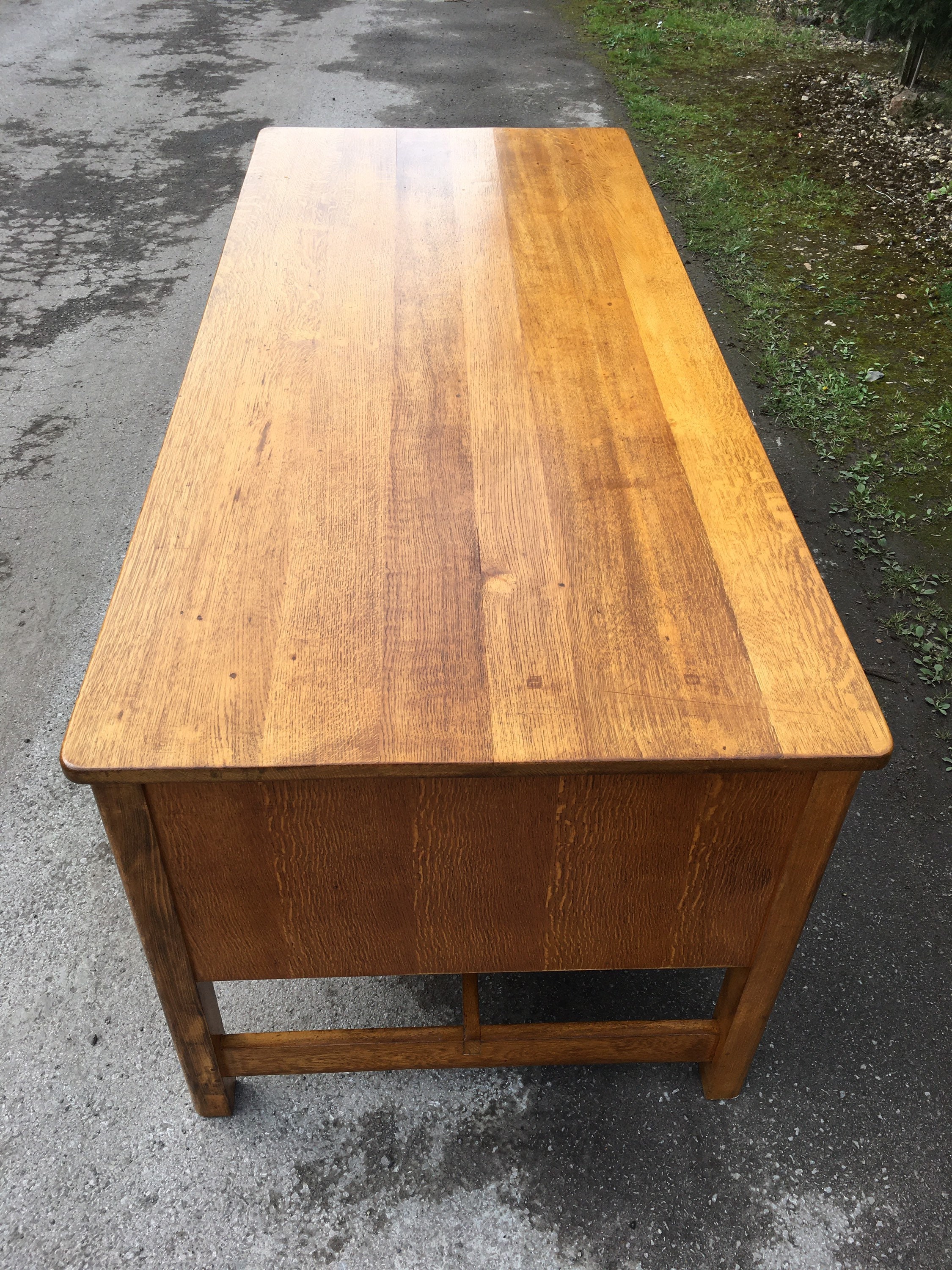 Vintage Oak Drawers, Retro Writing Desk, Old Oak Plan Chest, Retro Home ...