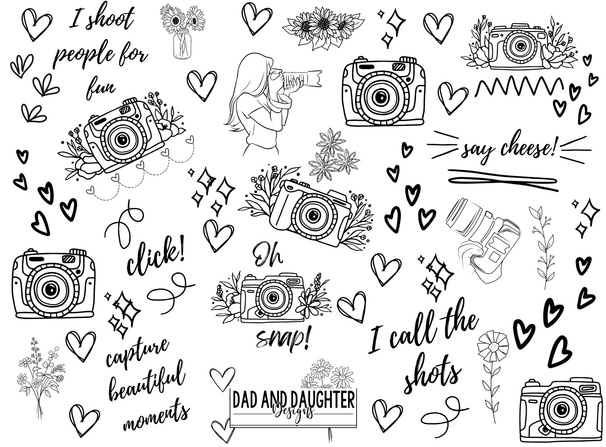 Photographer 40oz Laser Engrave | SVG Wrap | Laser Wrap | Tumbler Wrap ...