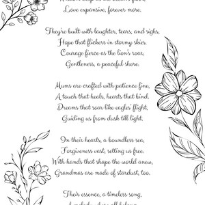 Gift for Mom & Mum | Mother's Day Poem | Sign | Laser Cut | SVG File ...