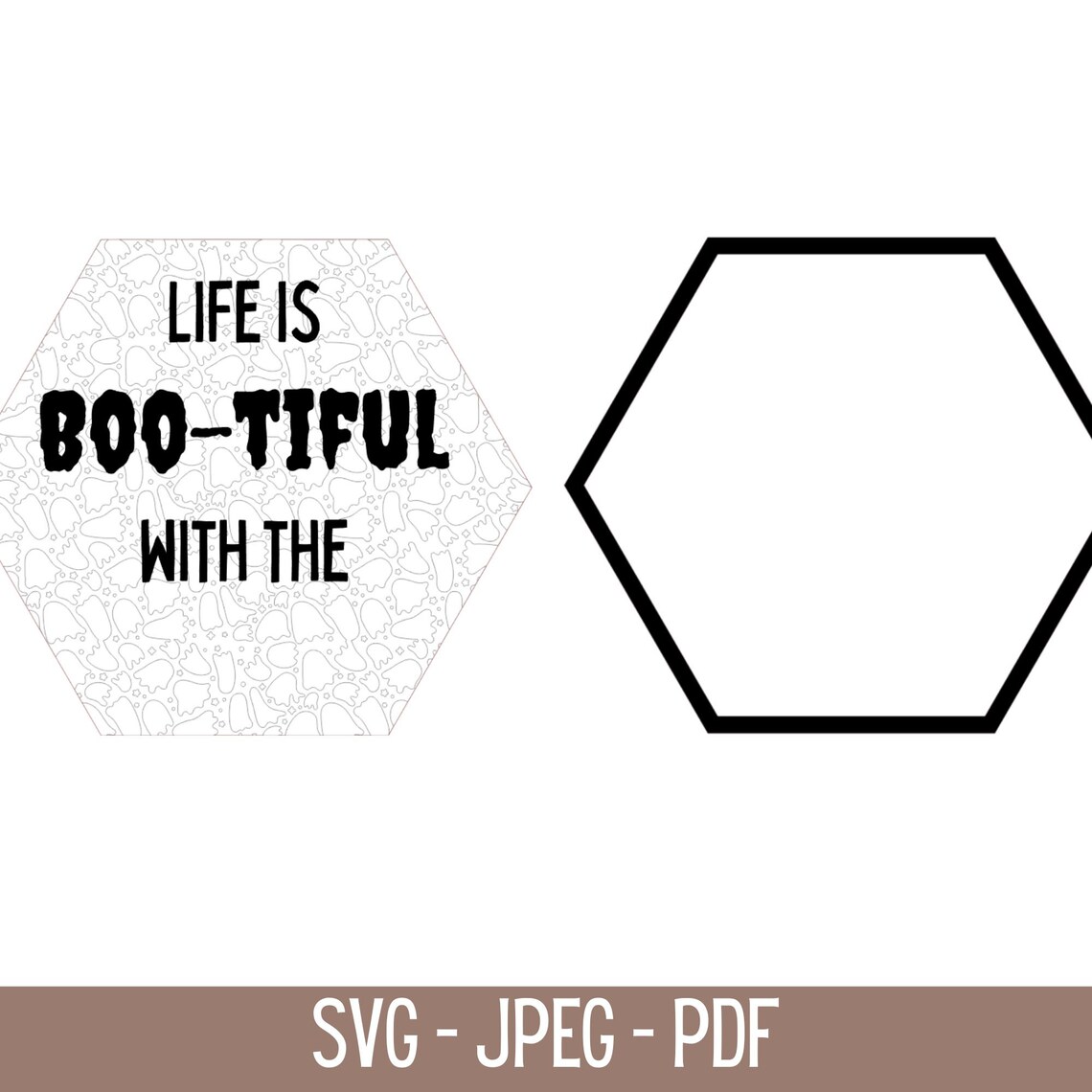 SVG Digital File Life is Boo Tiful Bootiful Home Sign Halloween ...