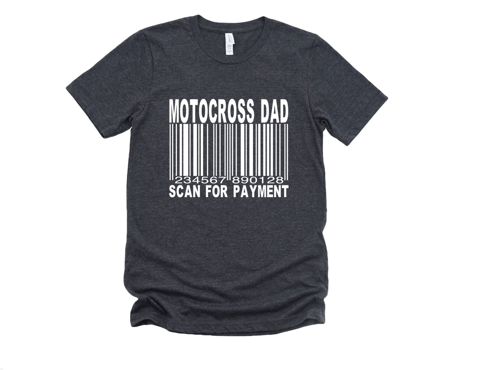 Motocross Dad Scan for Payment Graphic Tee - Etsy