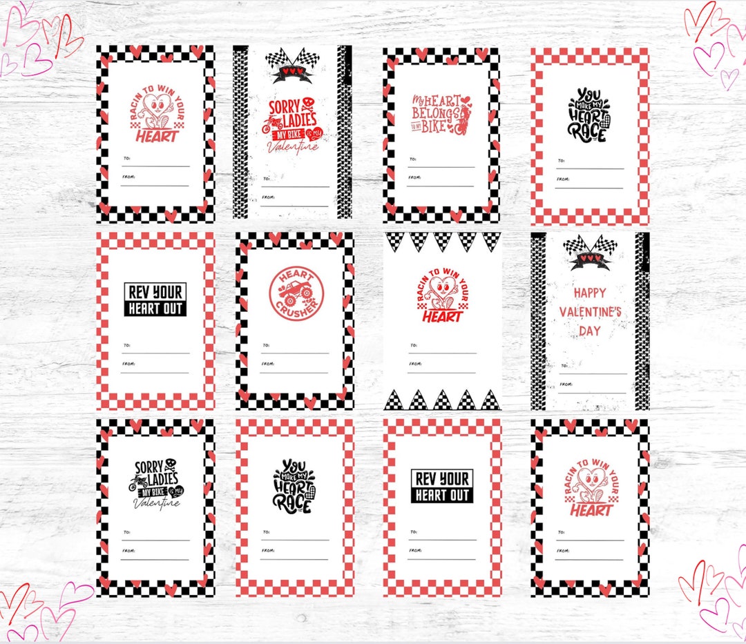 Printable Valentine's Day Cards for Kids, PDF Digital Download, NO ...