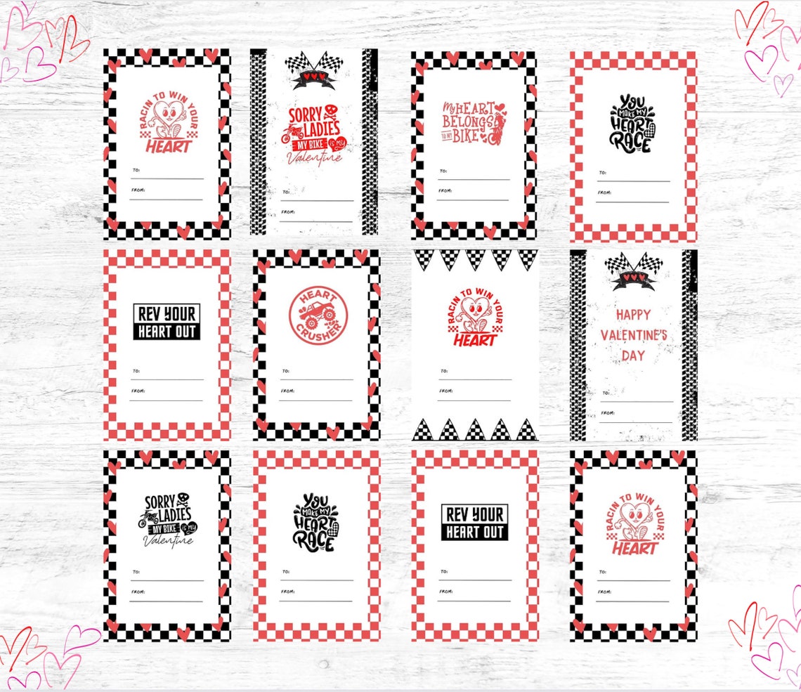 Printable Valentine's Day Cards for Kids, PDF Digital Download, NO ...