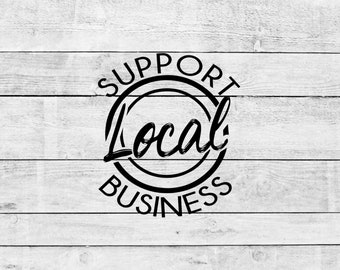 Thank You for Supporting Local Store Sign, Small Business Sign Vinyl ...