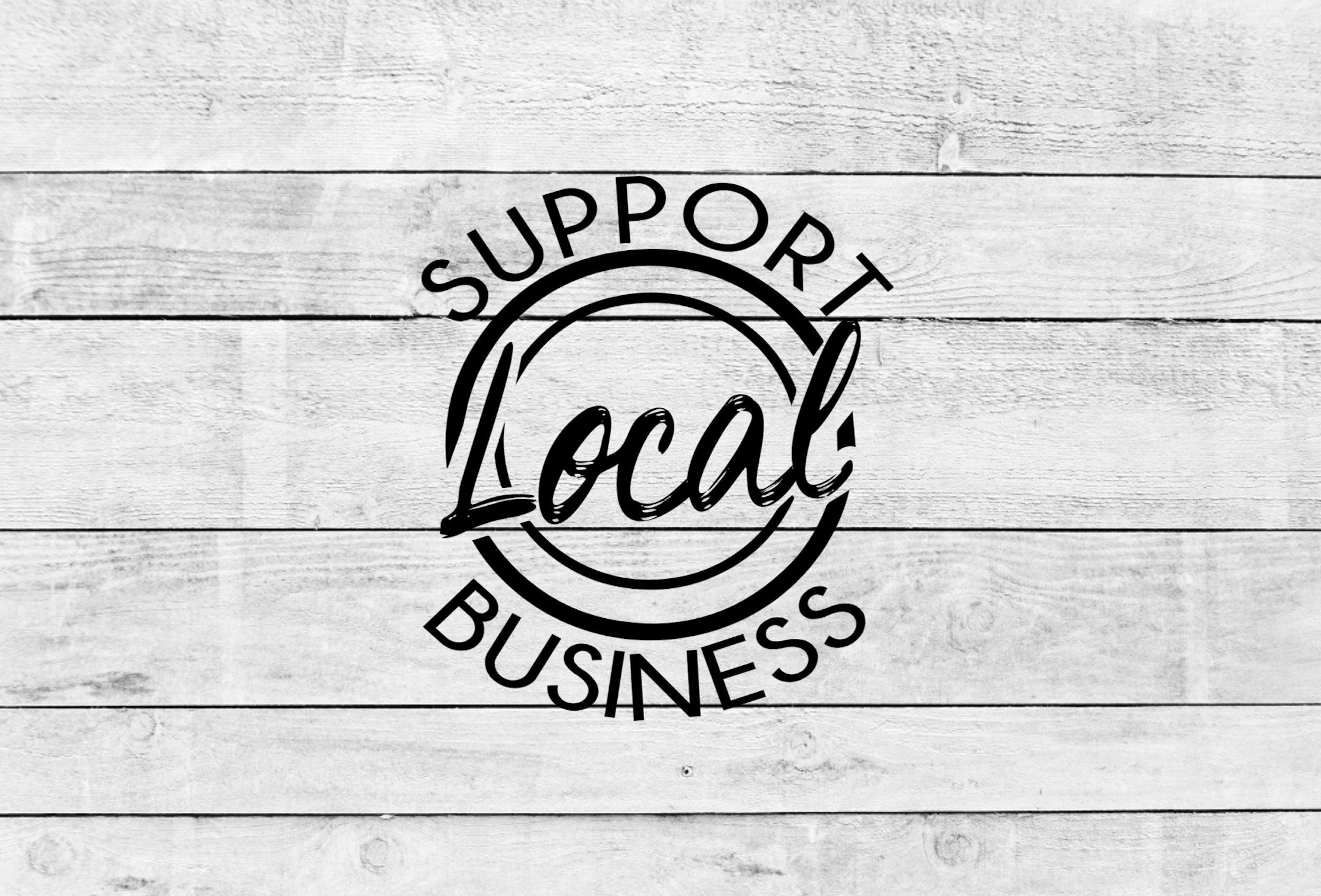Support Local Business Decal Bumper Sticker Water Bottle - Etsy UK