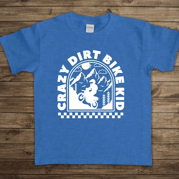 Crazy Dirt Bike Kid Shirt - Etsy