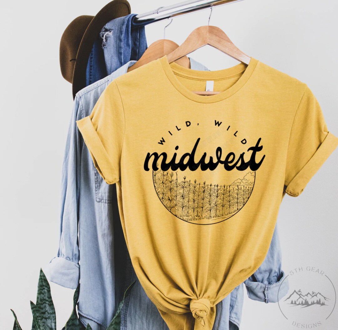 Wild Wild Midwest Unisex Graphic Tee, Short Sleeve Shirt - Etsy