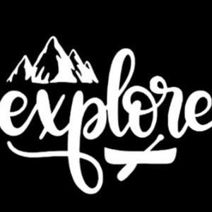 Explore Decal, Bumper Sticker, Outdoor, Indoor, for Your Car, Laptop ...