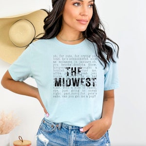 Midwest Phrases Unisex Graphic Tee - Etsy