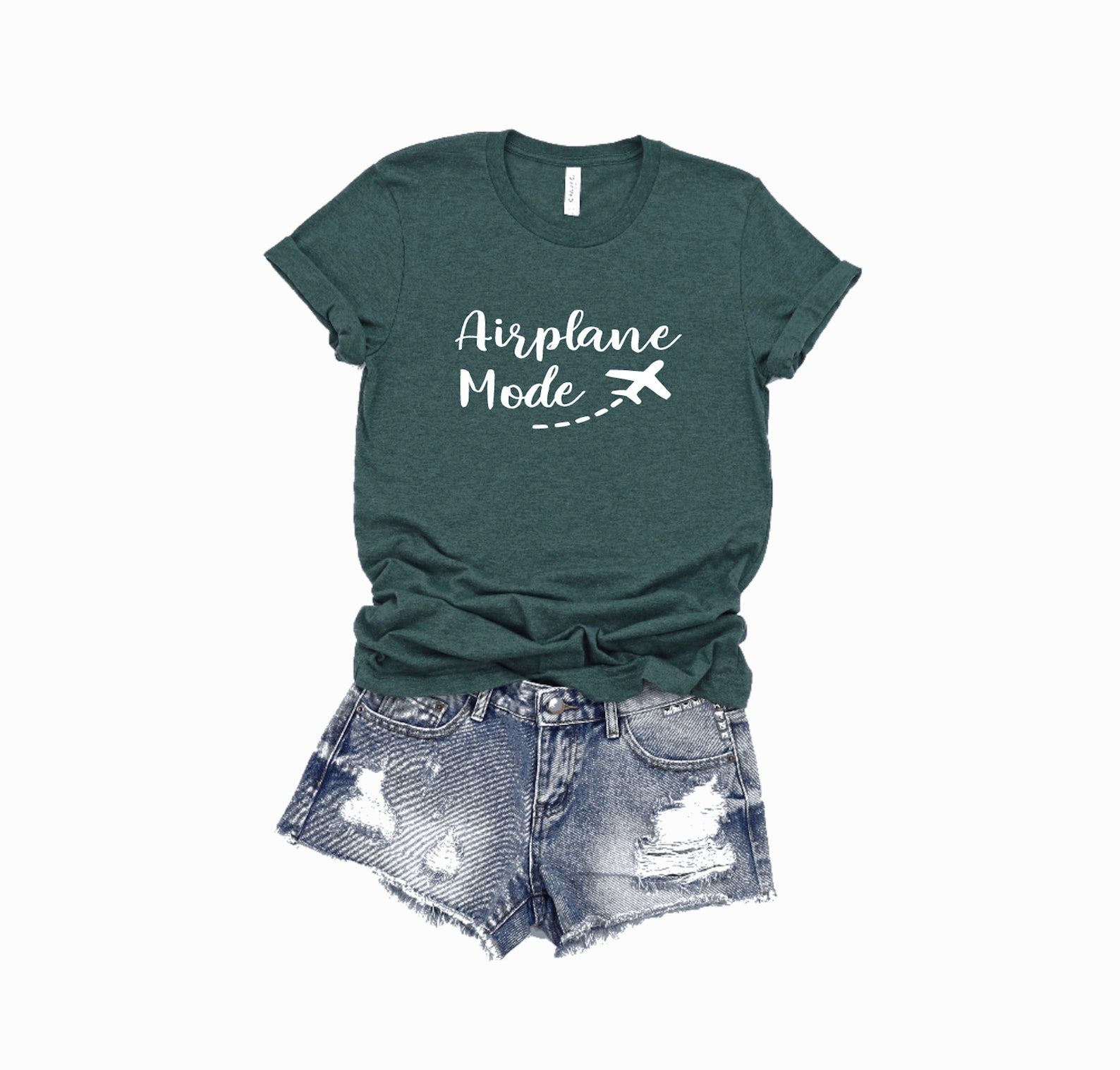 Airplane Mode Graphic Tee, Unisex T-shirt, Short Sleeve, Travel ...