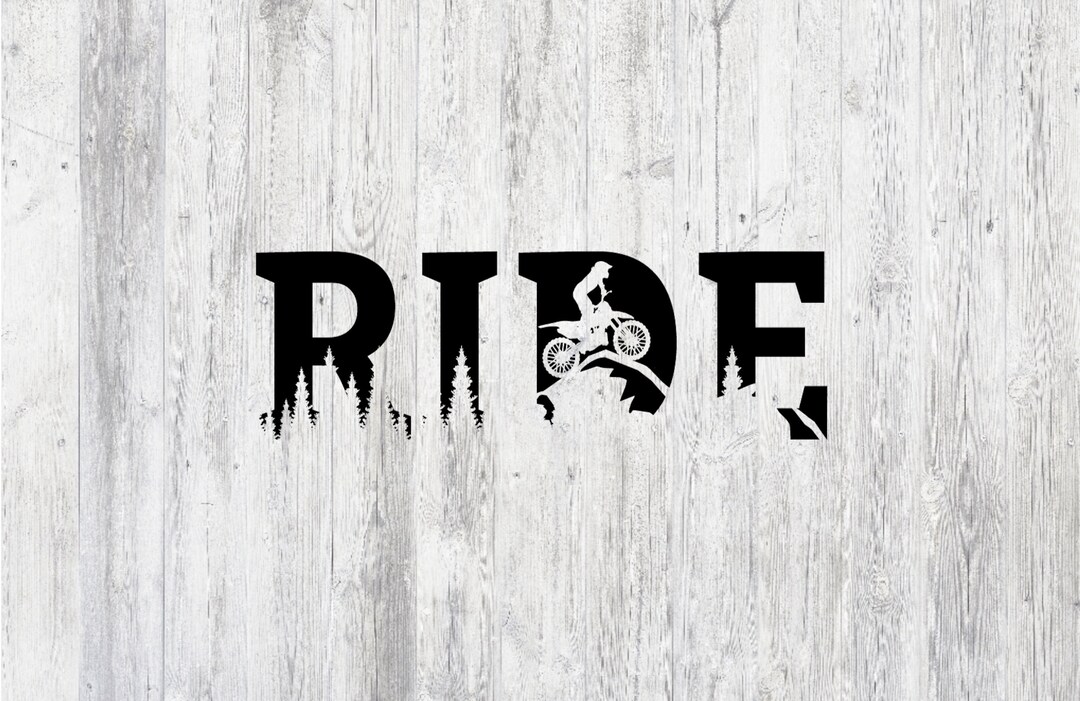 Ride Dirt Bike Decal, Motocross, Bumper Sticker, Outdoor, Indoor, for ...