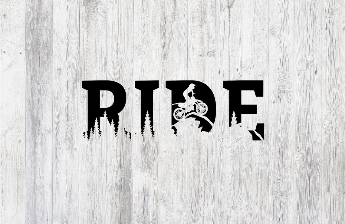 Ride Dirt Bike Decal Motocross Bumper Sticker Outdoor | Etsy