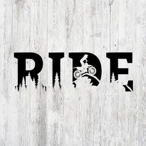 Ride Dirt Bike Decal Motocross Bumper Sticker Outdoor | Etsy