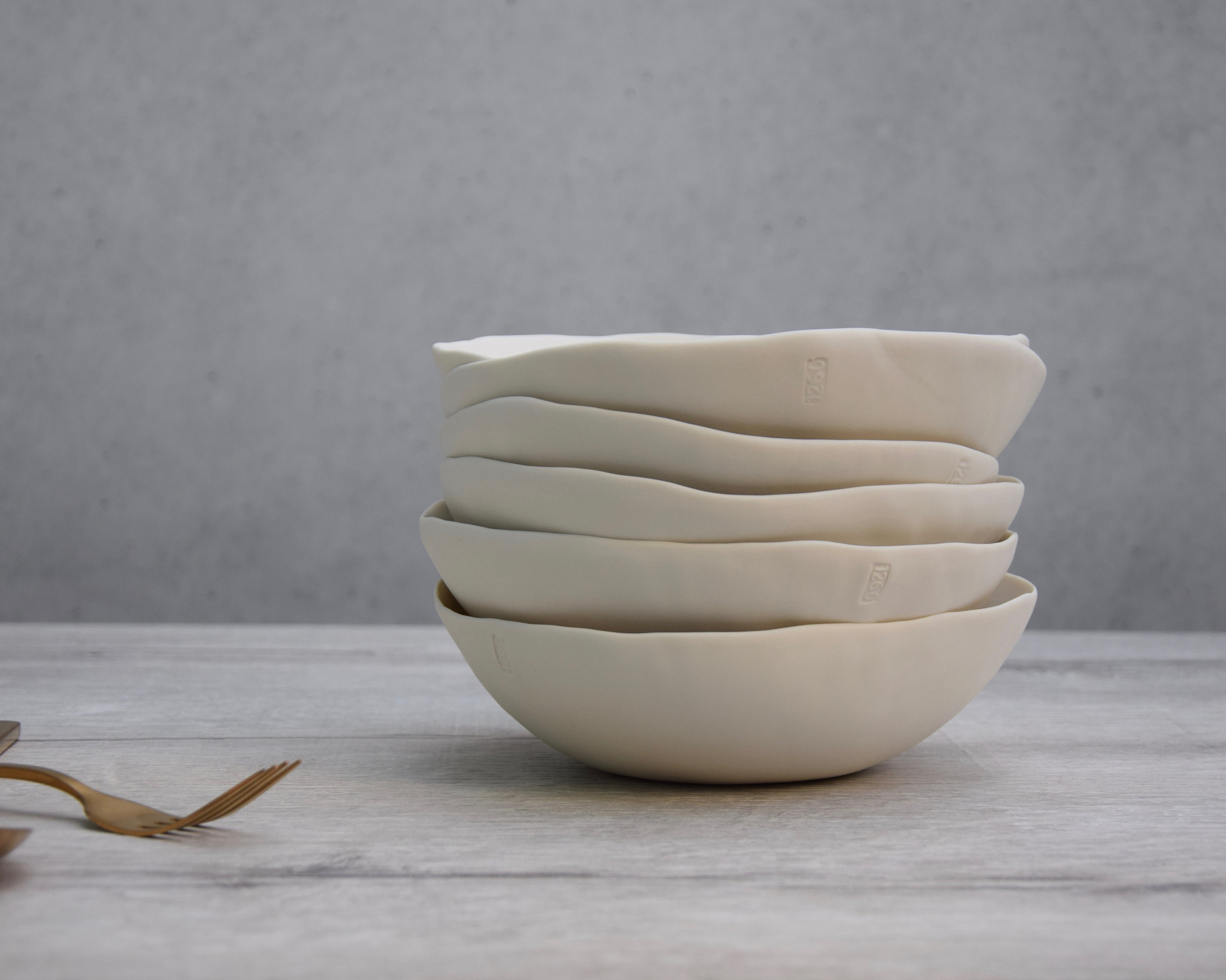 White Pasta Bowl Set - Etsy