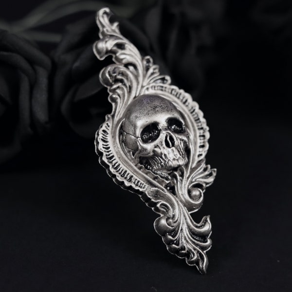 Skull Brooch - Etsy