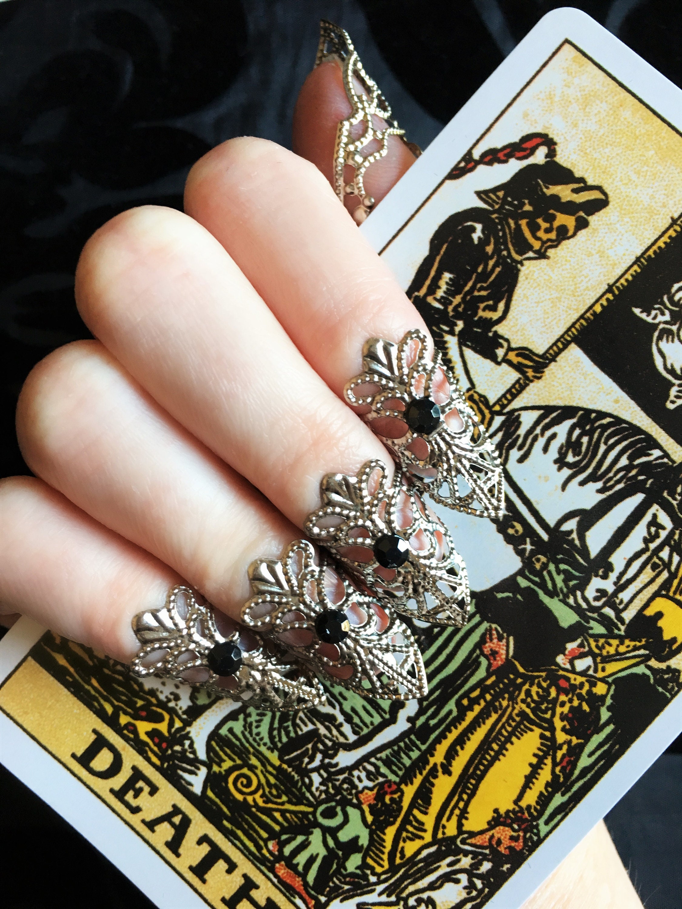 Small Adjustable Silver Finger Claws Claw Rings Nail Claws - Etsy