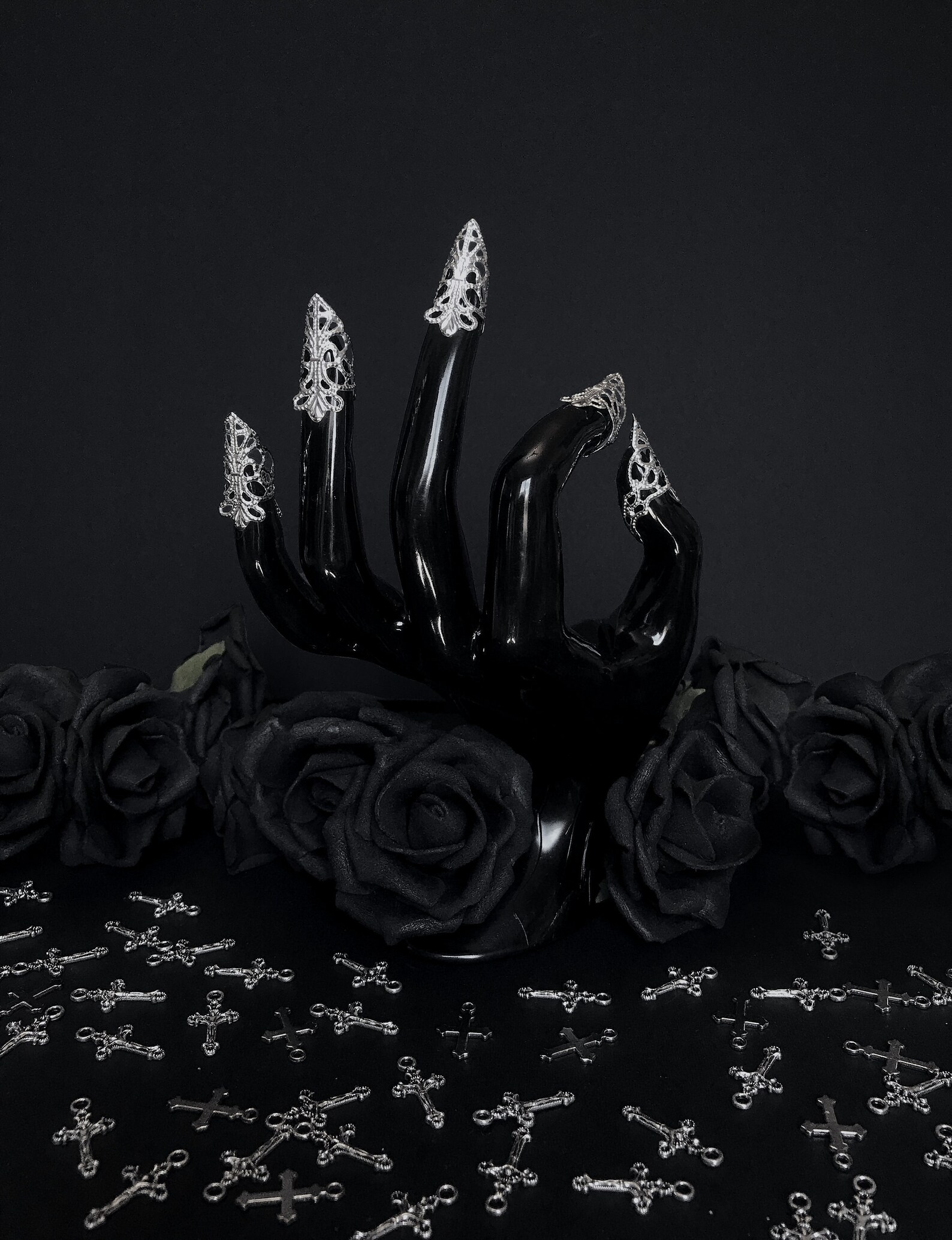 Small Adjustable Silver Finger Claws Claw Rings Nail Claws - Etsy