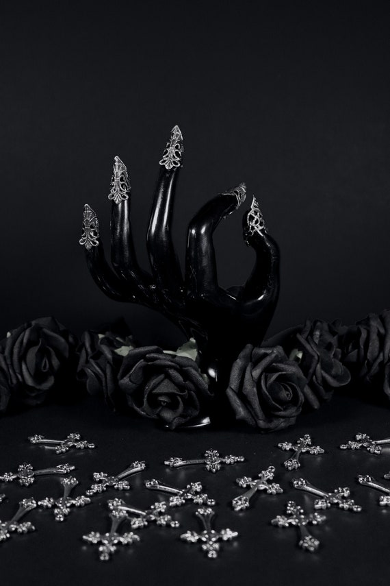 Small Adjustable Antique Silver Finger Claws Claw Rings | Etsy