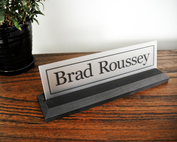 Personalized Desk Name Plaque Name Plate for Office Office | Etsy