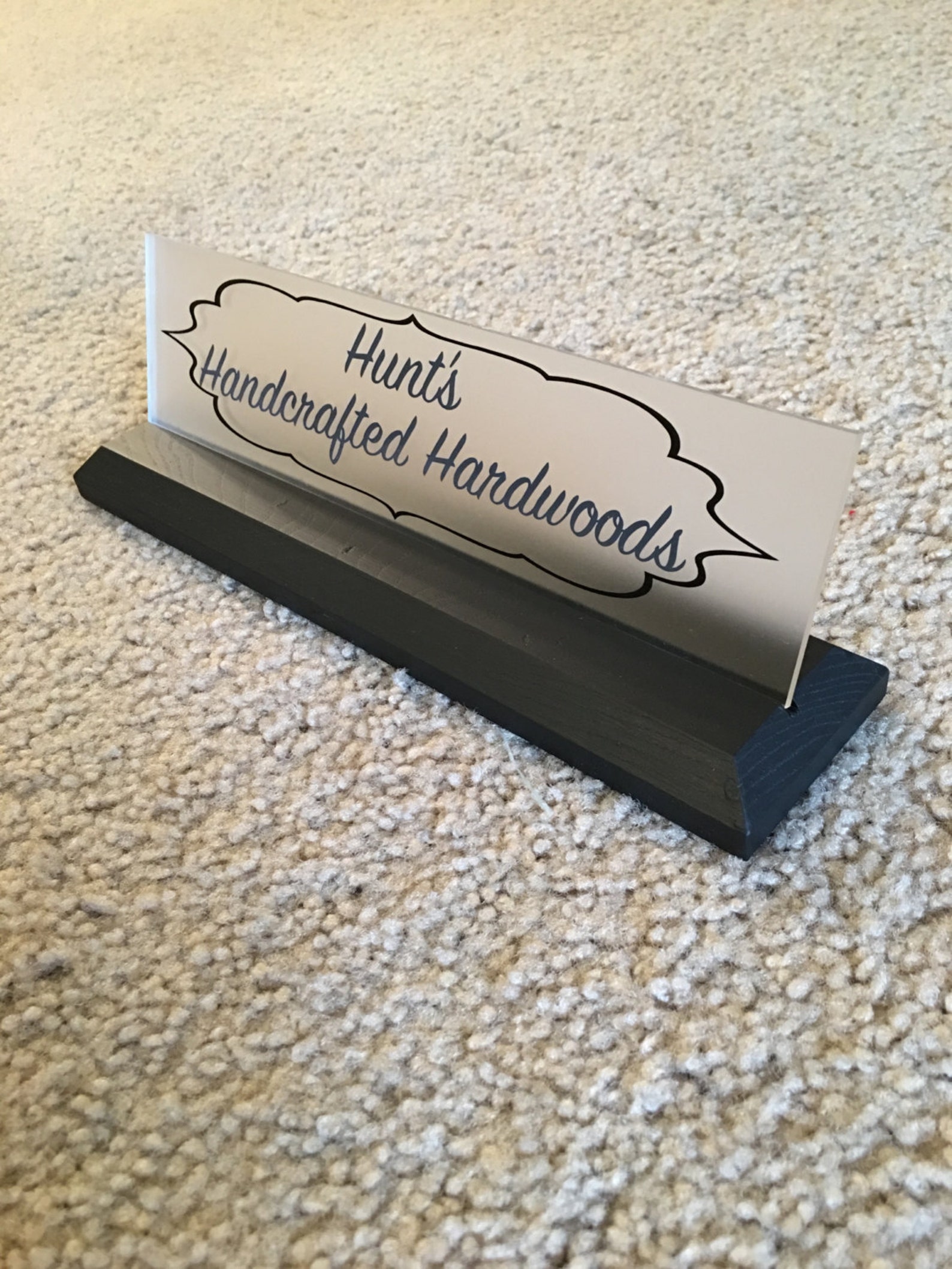 Desk Nameplate, Office Name Plate, Business or Personal Motto ...